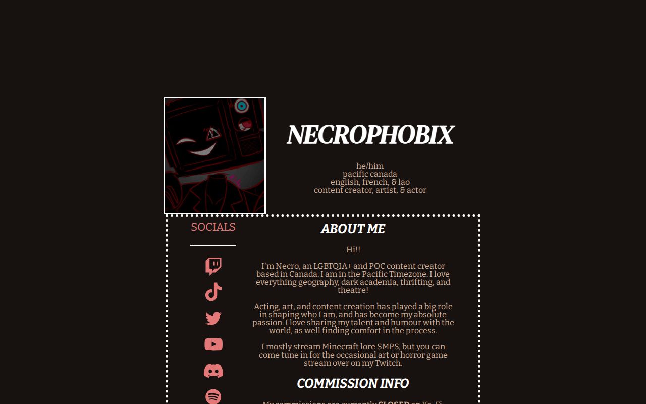 Necrophobix Carrd